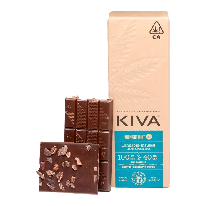 CHOCOLATE BAR [100MG] 5:2 THC: CBN MIDNIGHT MINT DARK CHOCOLATE ...