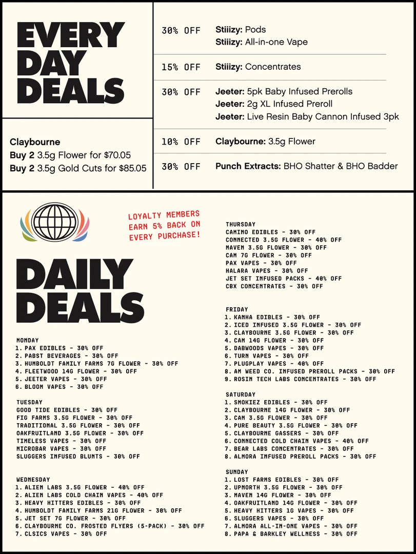 Cannabis Deals & Discounts | Embarc Dispensary California